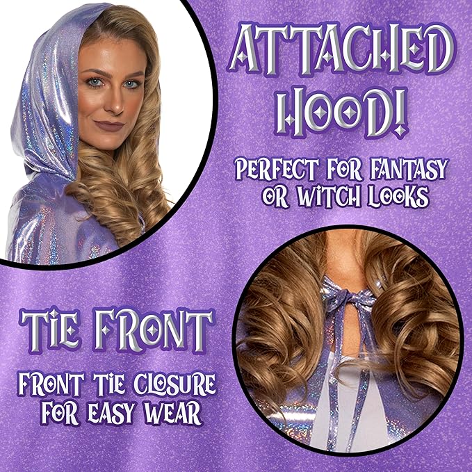 Metallic Cape - Lavender Costume – Sophia's Gallery
